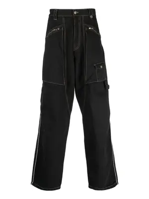 MARANT Parker Wide-leg Trousers - Black