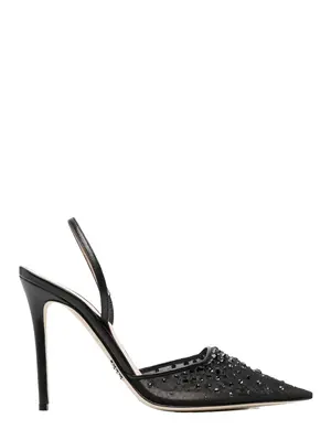 RODO 95mm Crystal-Embellished Pumps