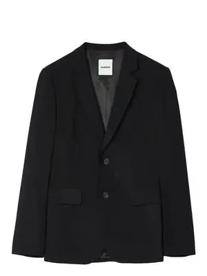 Sandro Virgin Wool Suit Jacket Black