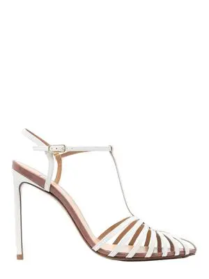 FRANCESCO RUSSO 115mm Strappy Pointed-toe Sandals - White