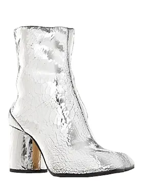 MAISON MARGIELA Maison Margiela Tabi Split Toe Booties Silver
