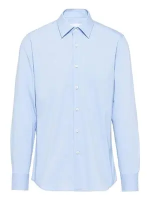 Prada Stretch Cotton Shirt - Sky Blue