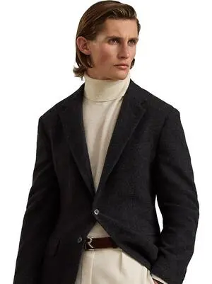 Ralph Lauren Hadley Hand-tailored Brushed Sport Coat - Charcoal