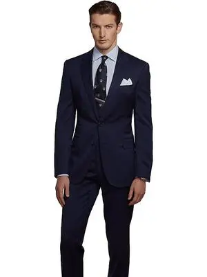 Ralph Lauren Gregory Hand-tailored Wool Serge Suit - Classic Navy