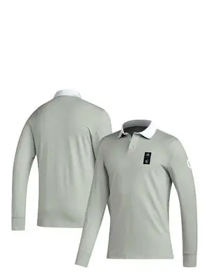 Adidas 2023 Player Minnesota United Fc Travel Long Sleeve Polo - Gray