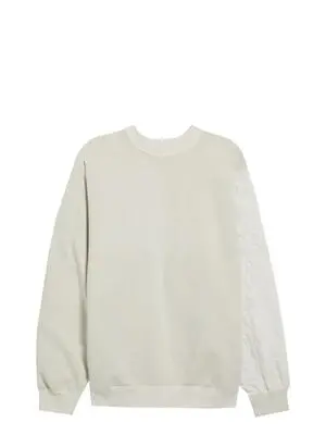 AMBUSH Quilted Panel Sweatshirt - Ivory