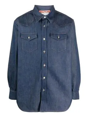 Acne Studios Long-sleeve Denim Shirt - Blue