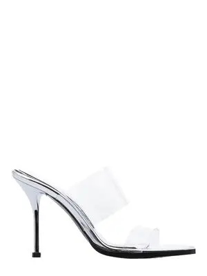Alexander McQueen 105mm Transparent-design Sandals - Silver