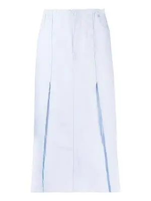 RAF SIMONS Raf Simons High-Waisted Denim Midi Skirt