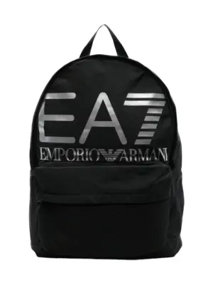 Emporio Armani Logo Backpack - Black