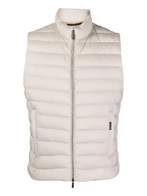 MOORER Quilted-finish Padded Jacket - Neutrals