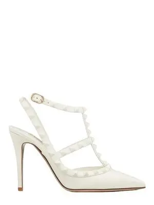 Valentino Garavani Valentino Garavani Rockstud Ankle Strap Pump Red