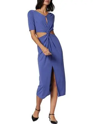Equipment Genevieve Side Cutout Dress - Skipper Blue