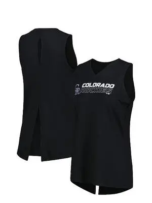 LEVELWEAR Colorado Rockies Paisley Chase V-neck Tank Top - Black