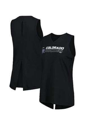 LEVELWEAR Colorado Rockies Paisley Chase V-Neck Tank Top Black