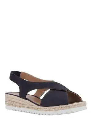 Aquatalia Aquatalia Adelina Crisscross Slingback Sandal Navy