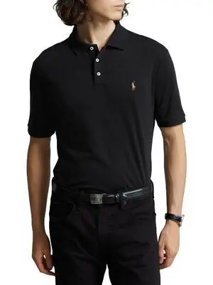 Polo Ralph Lauren Classic Fit Soft Pima Cotton Polo Shirt - Polo Black