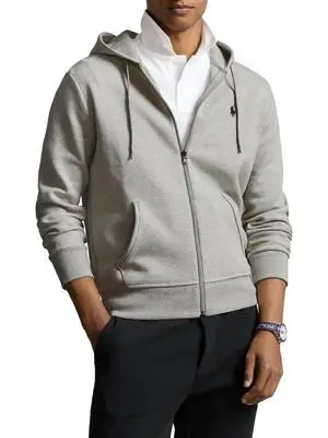 Polo Ralph Lauren Double Knit Zip-up Hoodie - Light Sport Heather