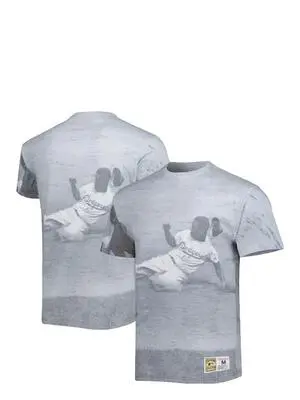 Mitchell & Ness Jackie Robinson Brooklyn Dodgers Cooperstown Collection Highlight Player T-shirt - White