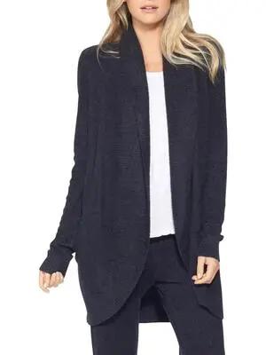 Barefoot Dreams Cozychic Lite Circle Cardigan - Black