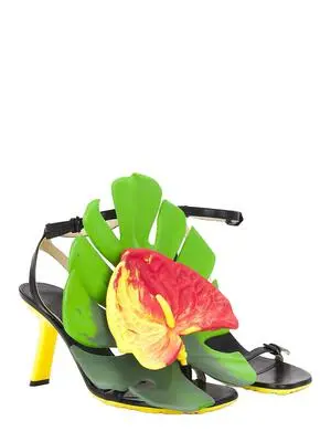 Loewe Petal 90 Sandals - Black