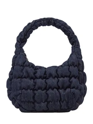 Cos Quilted Micro Bag Blue