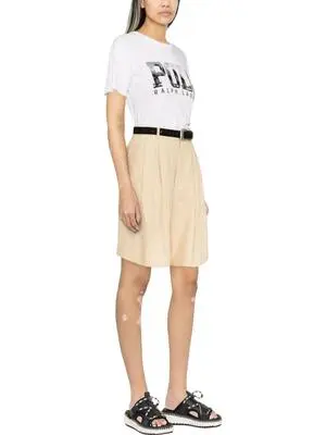 POLO RALPH LAUREN Pleated Linen Shorts