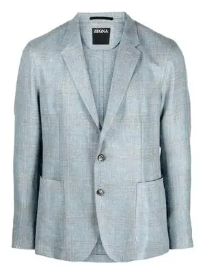 Zegna Single-breasted Blazer - Blue