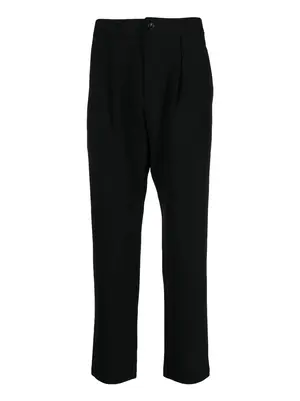 Attachment Straight-leg Tailored Trousers - Black