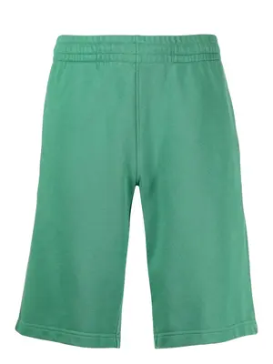 Maison Kitsuné Logo-print Bermuda Shorts - Green