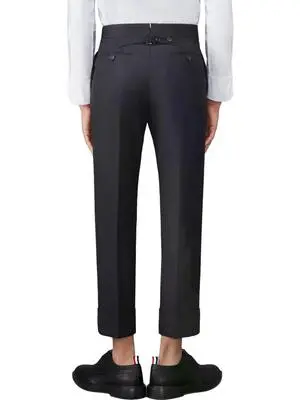 Thom Browne Thom Browne Back-Strap Tailored Trousers Black