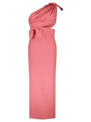 Giambattista Valli One-shoulder Column Gown - Pink