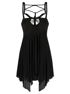 Isabel Marant Diana Macramé-trim Minidress - Black