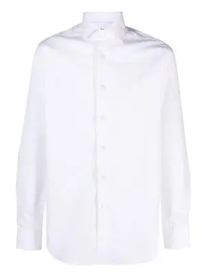 XACUS Spread-collar Cotton Shirt - White