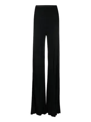 Rick Owens High-waisted Long-length Trousers - Black