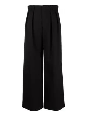 Wardrobe.NYC Low-rise Wide Leg Trousers - Black