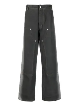 Heron Preston Wide-leg Denim Jeans - Grey