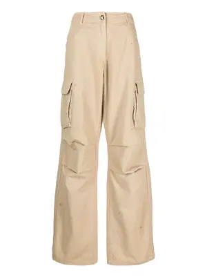 Coperni Wide-leg Cargo Trousers - Neutrals