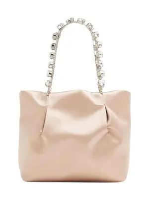 AQUAZZURA Galactic Crystal-embellished Tote - Neutrals