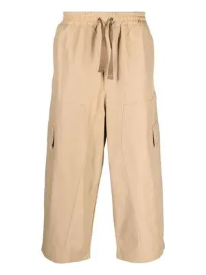Maison Kitsuné Elasticated Cargo Trousers - Neutrals