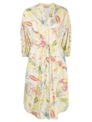 TWINSET Printed Cotton Shirt Dress