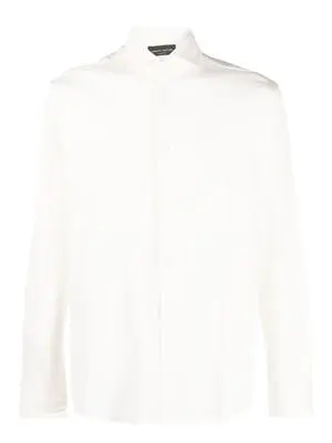 ROBERTO COLLINA Long-sleeve Cotton Shirt - White