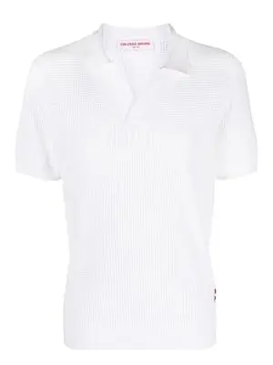 Orlebar Brown Roddy Perforated Polo Shirt - White