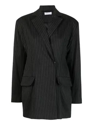 IOANA CIOLACU Ioana Ciolacu Pinstripe-Print Wool Blazer