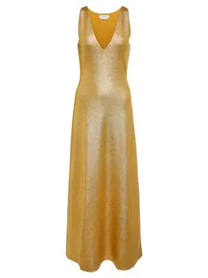 Gabriela Hearst Melitta Wool Maxi Dress - Gold