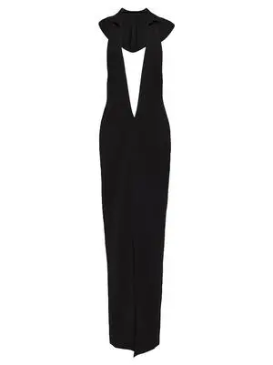 MONOT Mônot Hooded Maxi Gown - Black
