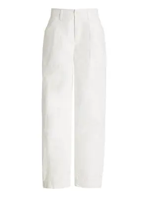 Matteau Relaxed Cotton Cargo Pants - White