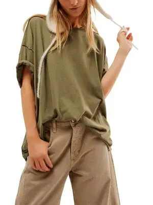 Free People Free People Nina Crewneck T-Shirt Willow
