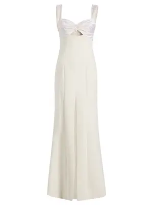 Cinq À Sept Julie Sweetheart-neck Gown - White