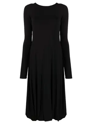 JIL SANDER Open-back Midi Dress - Black